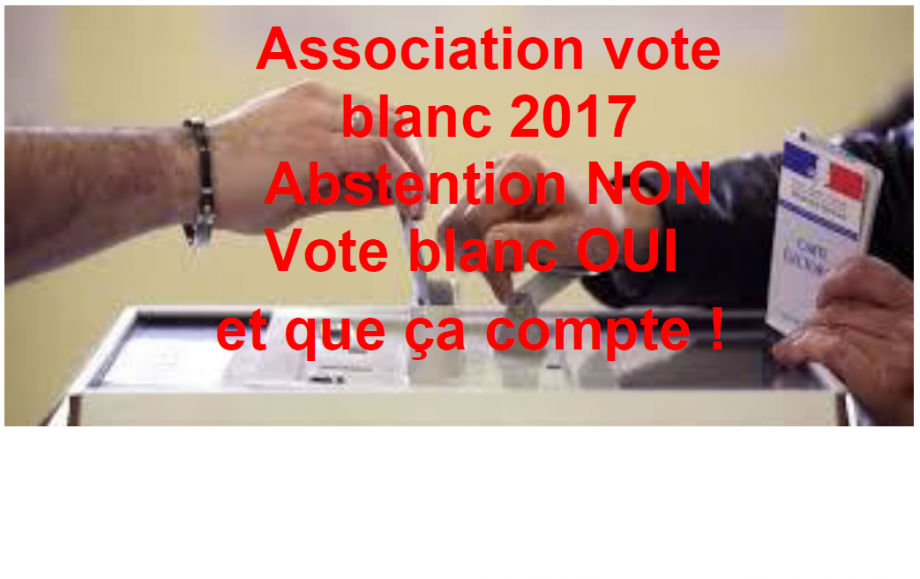 Reconnaissance du vote blanc dans les suffrages exprimés ...